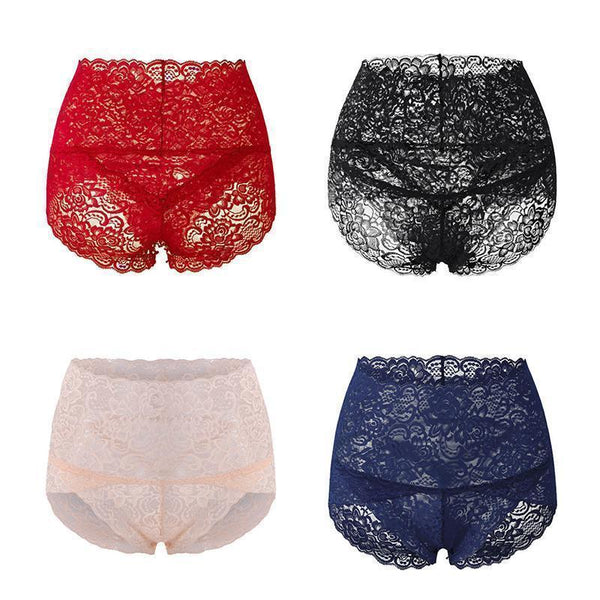 Slips Dentelles Femmes Respirant Taille Haute - lunesouri